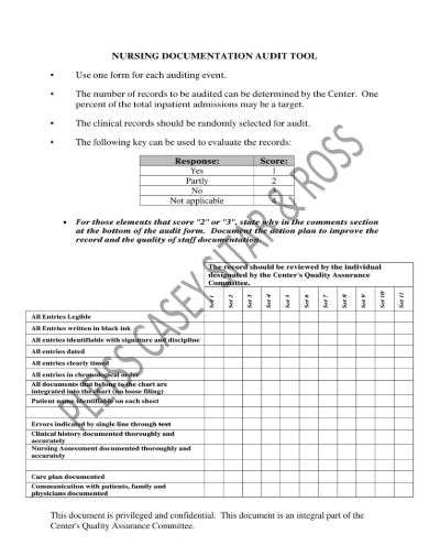 FREE 10+ Nursing Audit Form Samples, PDF, MS Word, Google Docs
