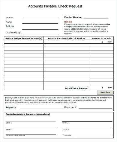 FREE 6+ Accounts Payable Forms in PDF