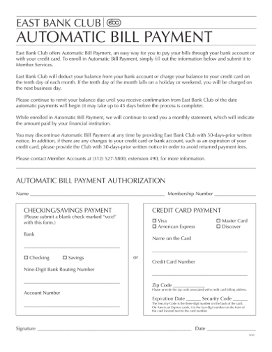 FREE 5+ Bill Pay Forms in PDF