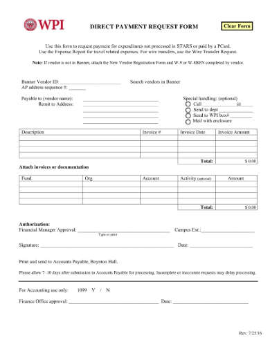 FREE 6+ Direct Pay Forms in PDF | Excel