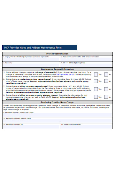 FREE 42+ Maintenance Forms in PDF | MS Word | XLS
