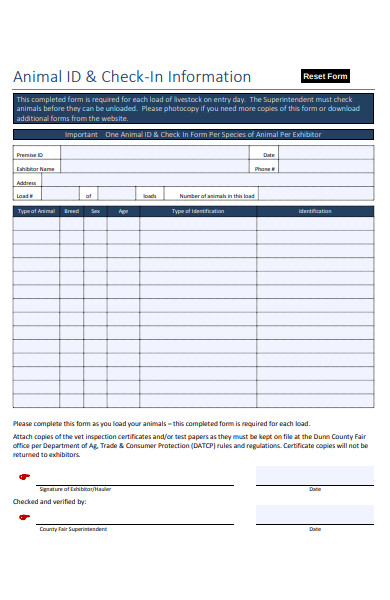 FREE 50+ Check-In Forms in PDF | MS Word