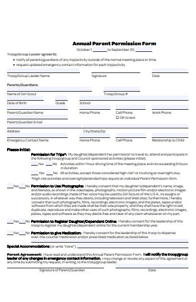 FREE 34+ Permission Forms in PDF | MS Word