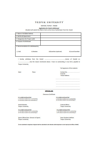 FREE 35+ Withdrawal Form Samples, PDF, MS Word, Google Docs, Excel