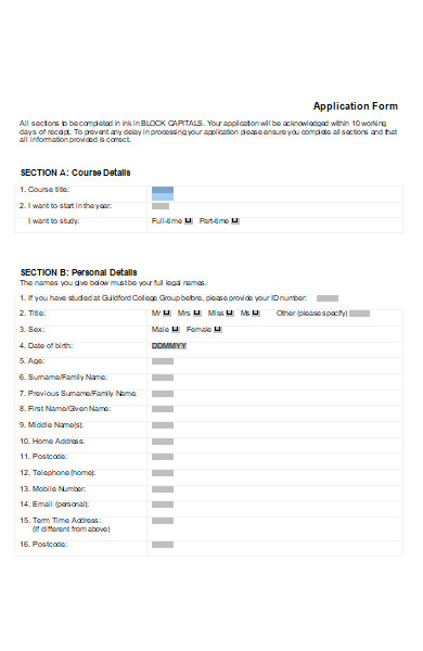 FREE 30+ Enrolment Forms in PDF | MS Word