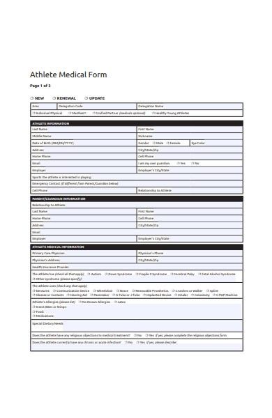 FREE 50+ Medical Forms in PDF | XLS