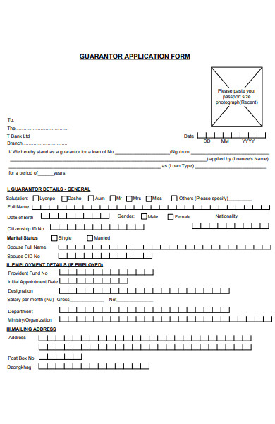 FREE 45+ Guarantor Form Samples, PDF, MS Word, Google Docs