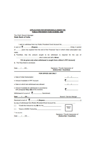 FREE 35+ Withdrawal Form Samples, PDF, MS Word, Google Docs, Excel