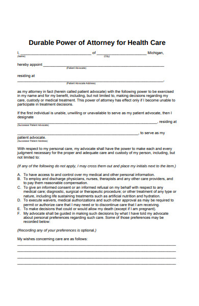 FREE 50+ Attorney Forms in PDF | MS Word