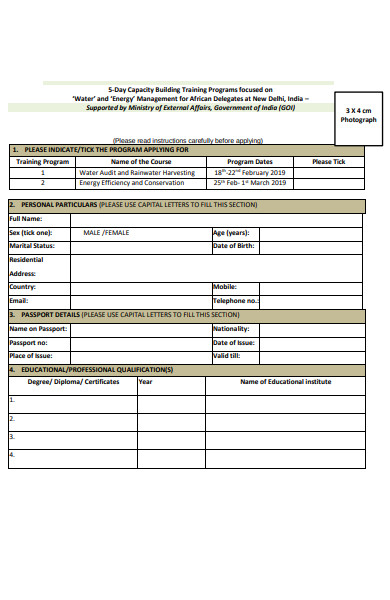 FREE 42+ Training Forms in PDF | MS Word | XLS