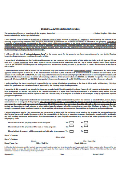 FREE 52+ Acknowledgement Forms in PDF | MS Word | Excel
