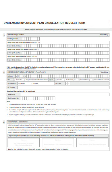 FREE 51+ Cancellation Forms in PDF | MS Word