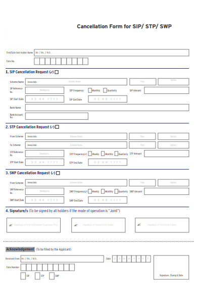 FREE 51+ Cancellation Forms in PDF | MS Word