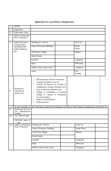 FREE 51+ Cancellation Forms in PDF | MS Word