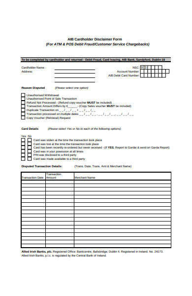FREE 50+ Disclaimer Forms in PDF | MS Word