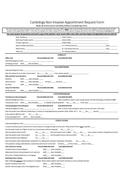 FREE 52+ Appointment Request Forms in PDF | MS Word | XLS