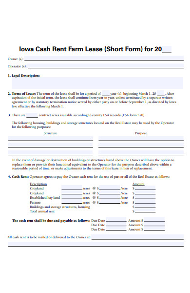 FREE 21+ Lease and Rental Forms in PDF