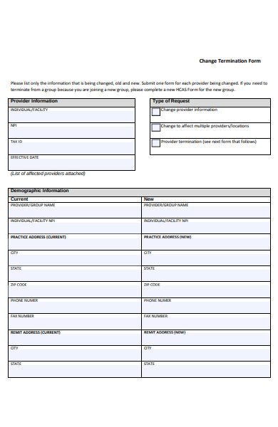 FREE 51+ Termination Forms in PDF | MS Word | XLS