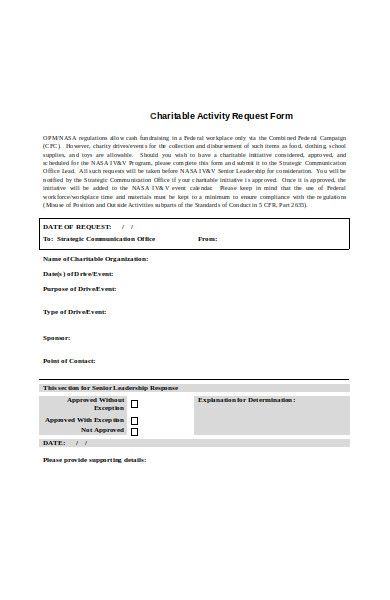 FREE 30+ Nonprofit Forms in PDF | MS Word