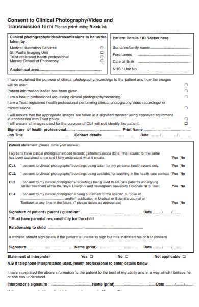 FREE 31+ Photography Forms in PDF | Ms Word