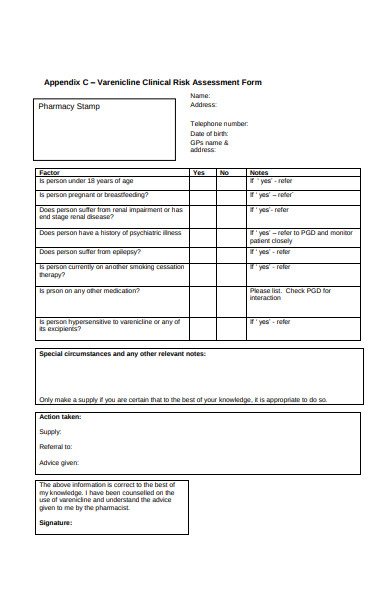 FREE 52+ Best Risk Assessment Forms in PDF | MS Word | XLS