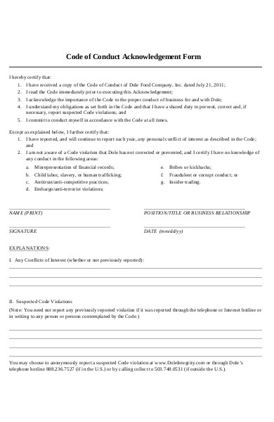FREE 56+ Acknowledgement Form Samples, PDF, MS Word, Google Docs, Excel