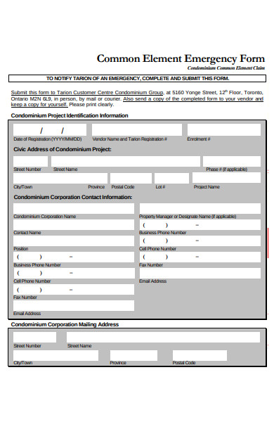 FREE 52+ Emergency Forms in PDF | MS Word | XLS