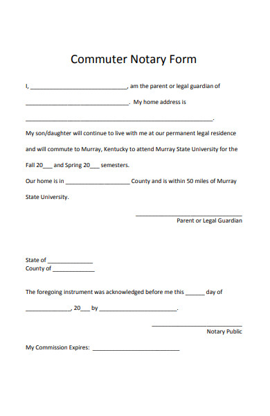 FREE 22+ Notary Forms in PDF | MS Word