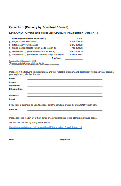 FREE 35+ Delivery Form Samples, PDF, MS Word, Google Docs