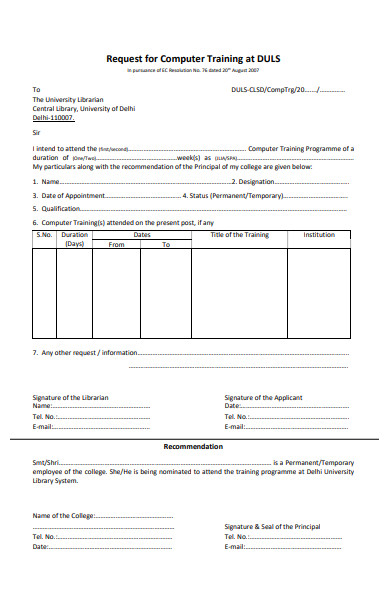 FREE 46+ Training Form Samples, PDF, Word, Google Docs, Excel
