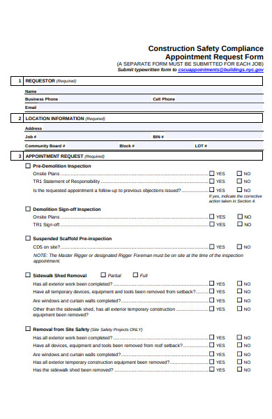 FREE 52+ Appointment Request Forms in PDF | MS Word | XLS