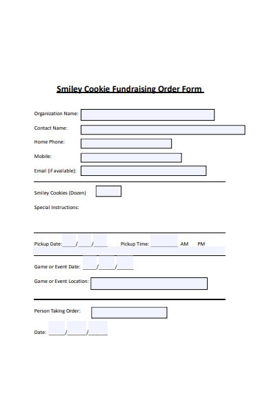 FREE 30+ Cookie Order Forms in PDF | MS Word