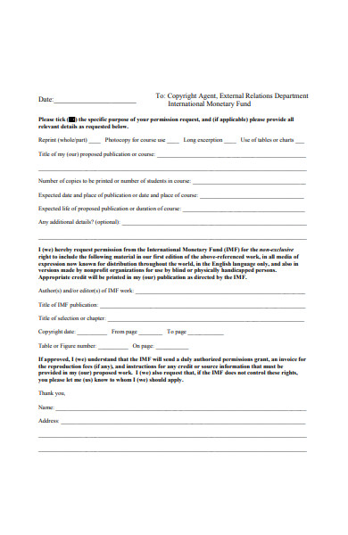 FREE 34+ Permission Forms in PDF | MS Word