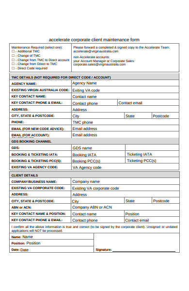 FREE 42+ Maintenance Forms in PDF | MS Word | XLS