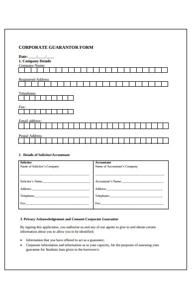 FREE 45+ Guarantor Form Samples, PDF, MS Word, Google Docs