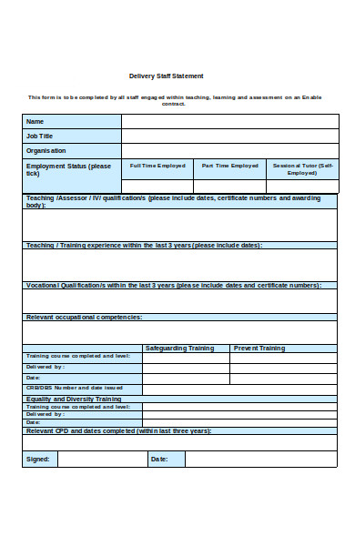 FREE 35+ Delivery Form Samples, PDF, MS Word, Google Docs