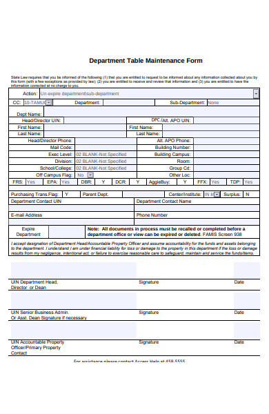 FREE 42+ Maintenance Forms in PDF | MS Word | XLS