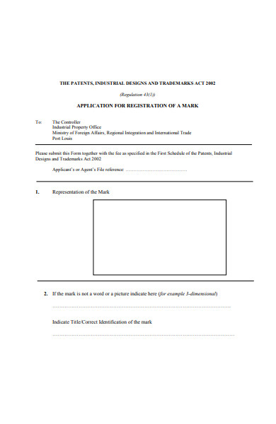 FREE 19+ Trademark Forms in PDF | MS Word