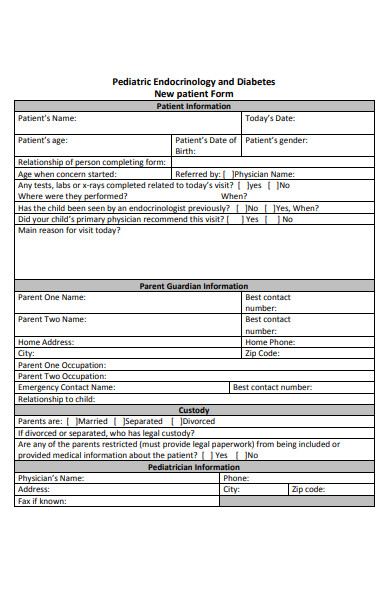 FREE 51+ Patient Forms in PDF | MS Word | Excel