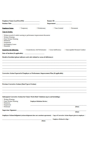 FREE 30+ Disciplinary Forms in PDF | MS Word