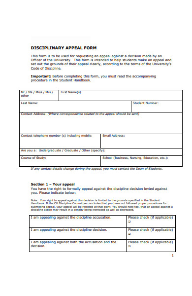 FREE 30+ Disciplinary Forms in PDF | MS Word