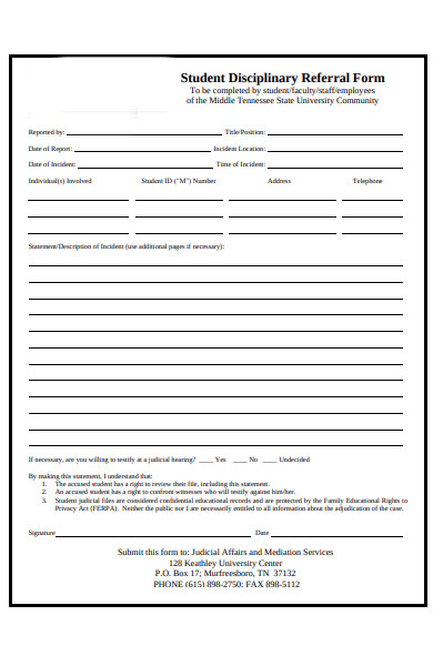 FREE 30+ Disciplinary Forms in PDF | MS Word