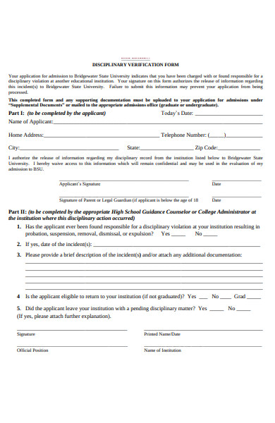 FREE 30+ Disciplinary Forms in PDF | MS Word