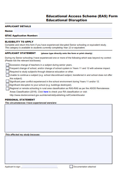 FREE 50+ Educational Forms in PDF | Ms Word