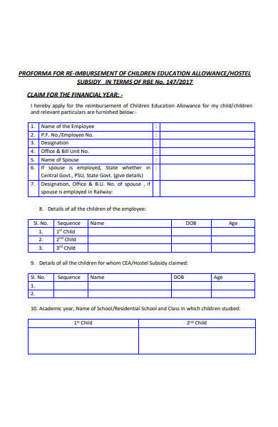 FREE 50+ Educational Forms in PDF | Ms Word