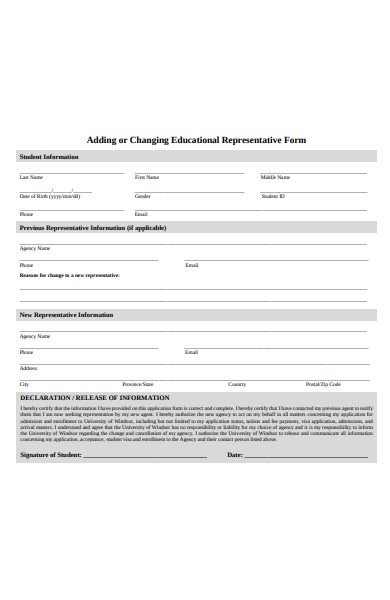 FREE 50+ Educational Forms in PDF | Ms Word