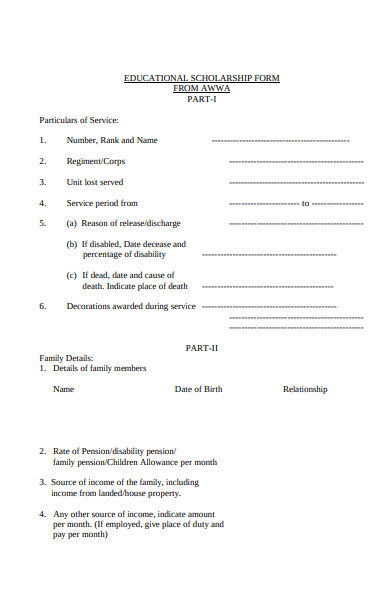 FREE 50+ Educational Forms in PDF | Ms Word