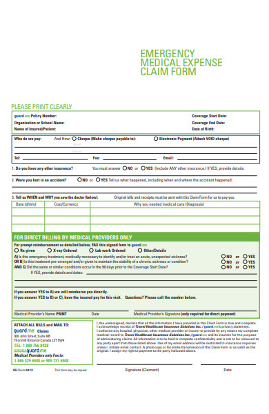 FREE 52+ Emergency Forms in PDF | MS Word | XLS