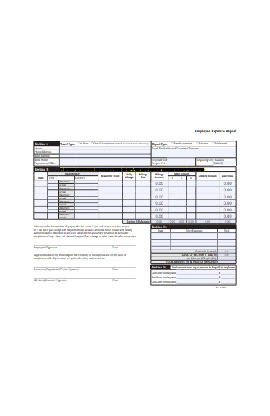 FREE 33+ Expenses Forms in PDF | Ms Word | XLS