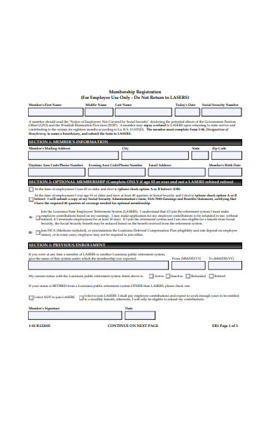 FREE 32+ Membership Registration Forms in PDF | MS Word | XLS